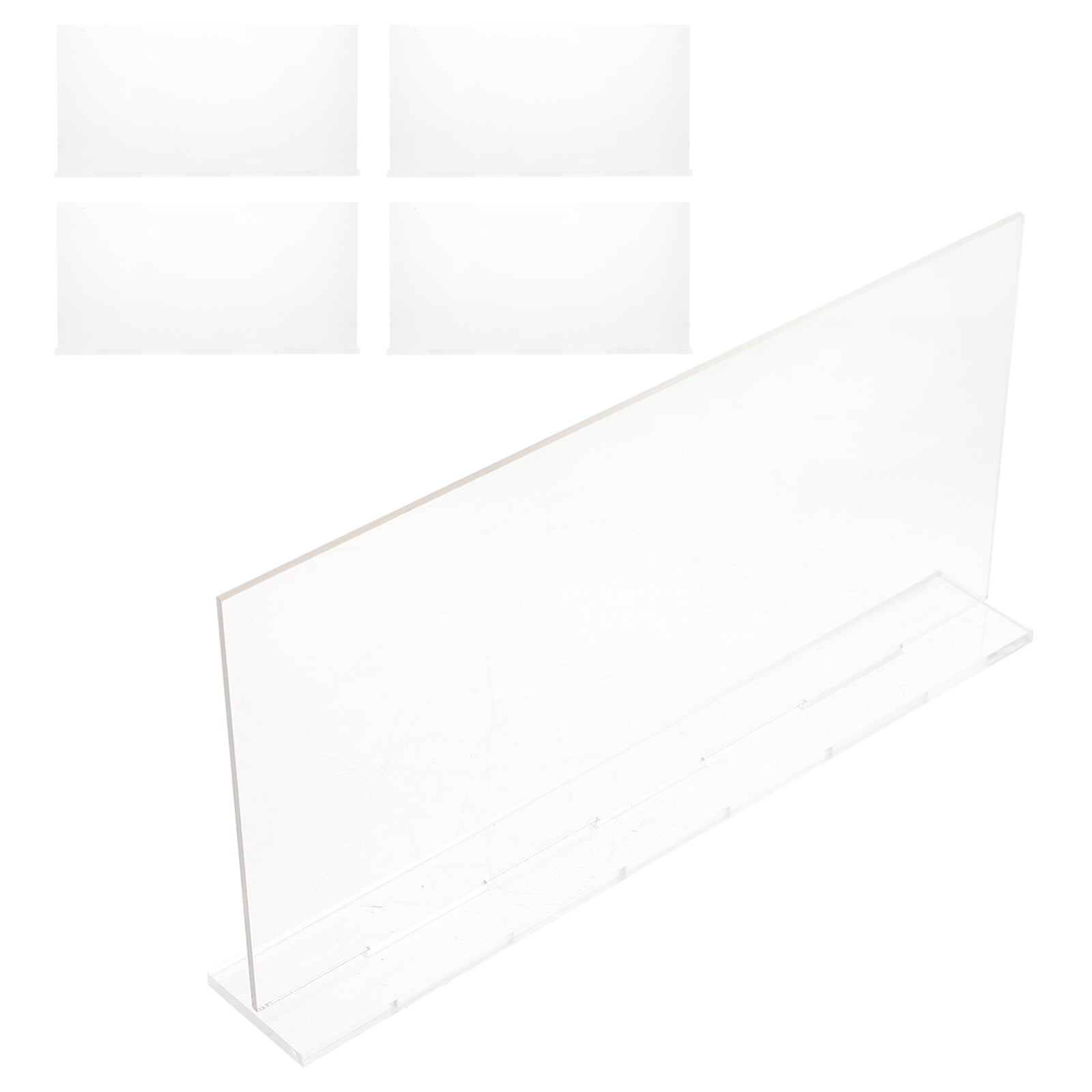 unbranded 5pcs Desk Name Plate Clear Acrylic Office Name Plate Name ...