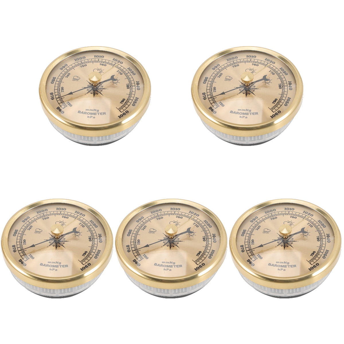 unbranded 5pcs Portable Dial Barometer Home Calibratable Barometer ...