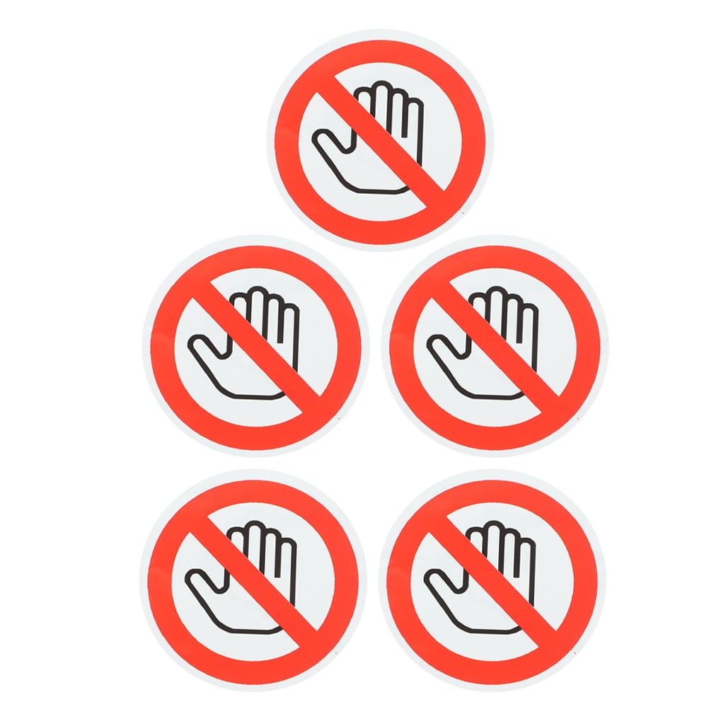 unbranded 5pcs Warning Labels For Machine Safety Do Not Touch Stickers ...