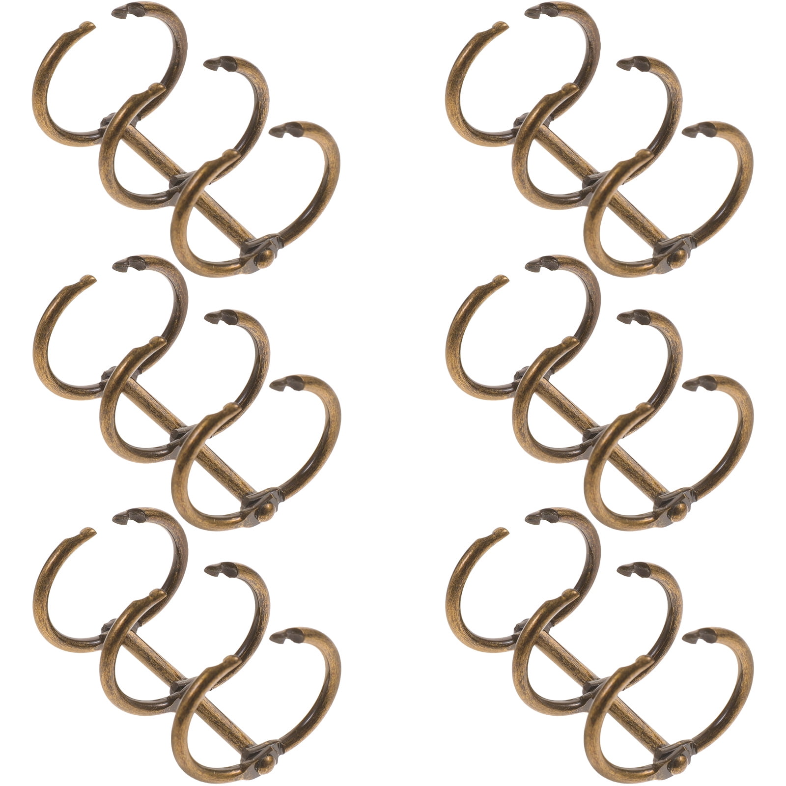 unbranded 6 Pcs Binders Loose-leaf Folder Clips Three-hole Rings ...