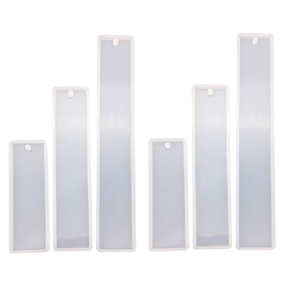 unbranded 6 Pcs DIY Silicone Mold Classic Bookmark Mould Cube Fondant ...