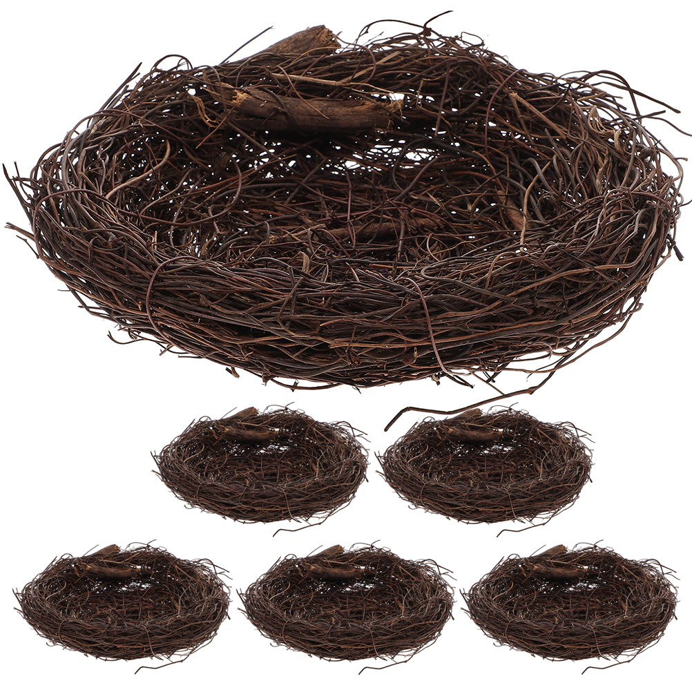 unbranded 6 Pcs Cage Garden Rattan Bird Color Premium Material ...