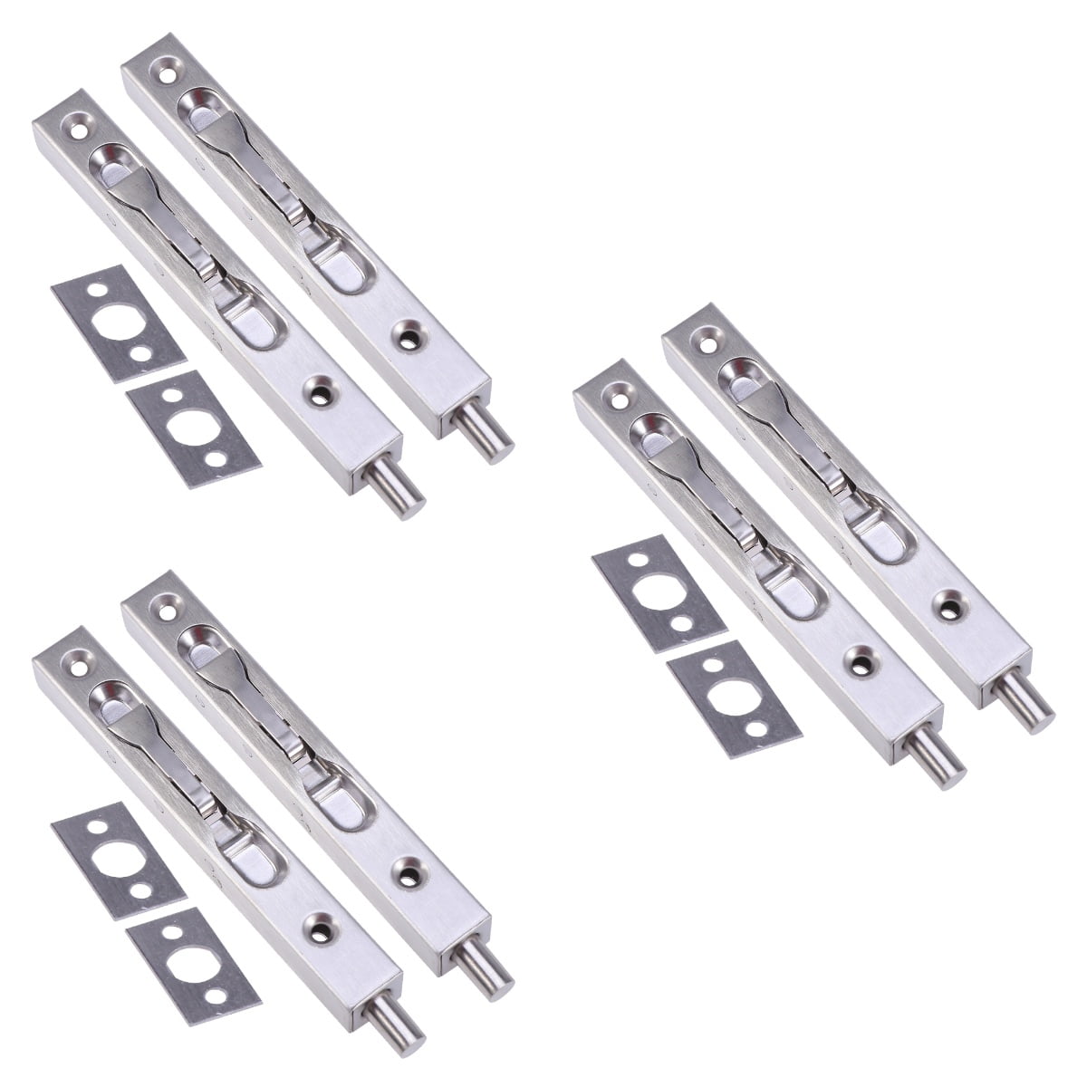 unbranded 6 Pcs Concealed Spring Stainless Steel Latch Security Door ...
