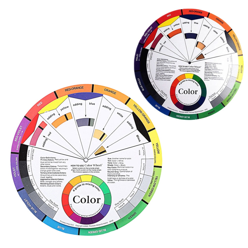 unbranded 6 Pcs Creative Color Wheel Art Makeup Nail Colored Learning ...