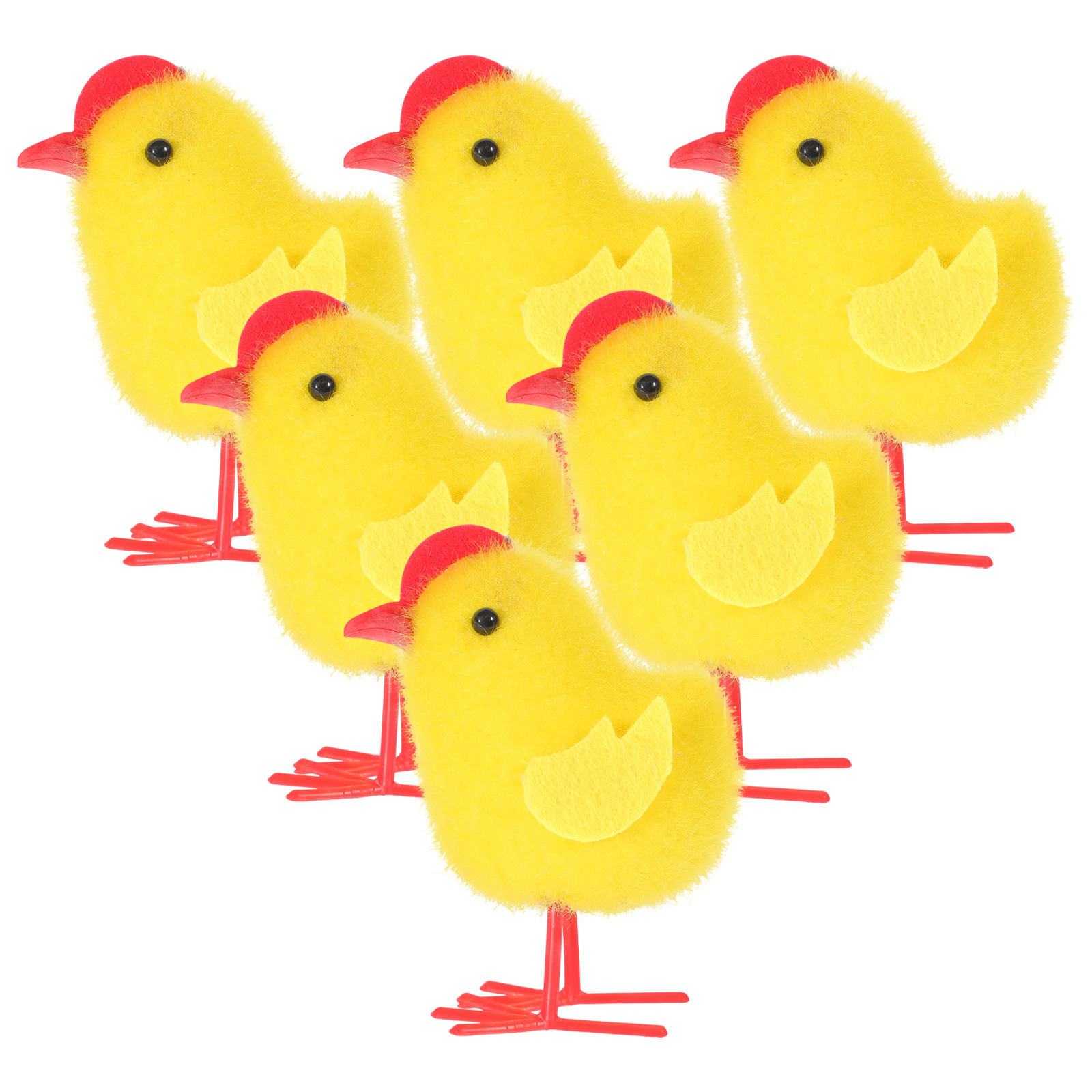 unbranded 6 Pcs Easter Chick Model Cute Stuffed Animals Chicken Plush ...
