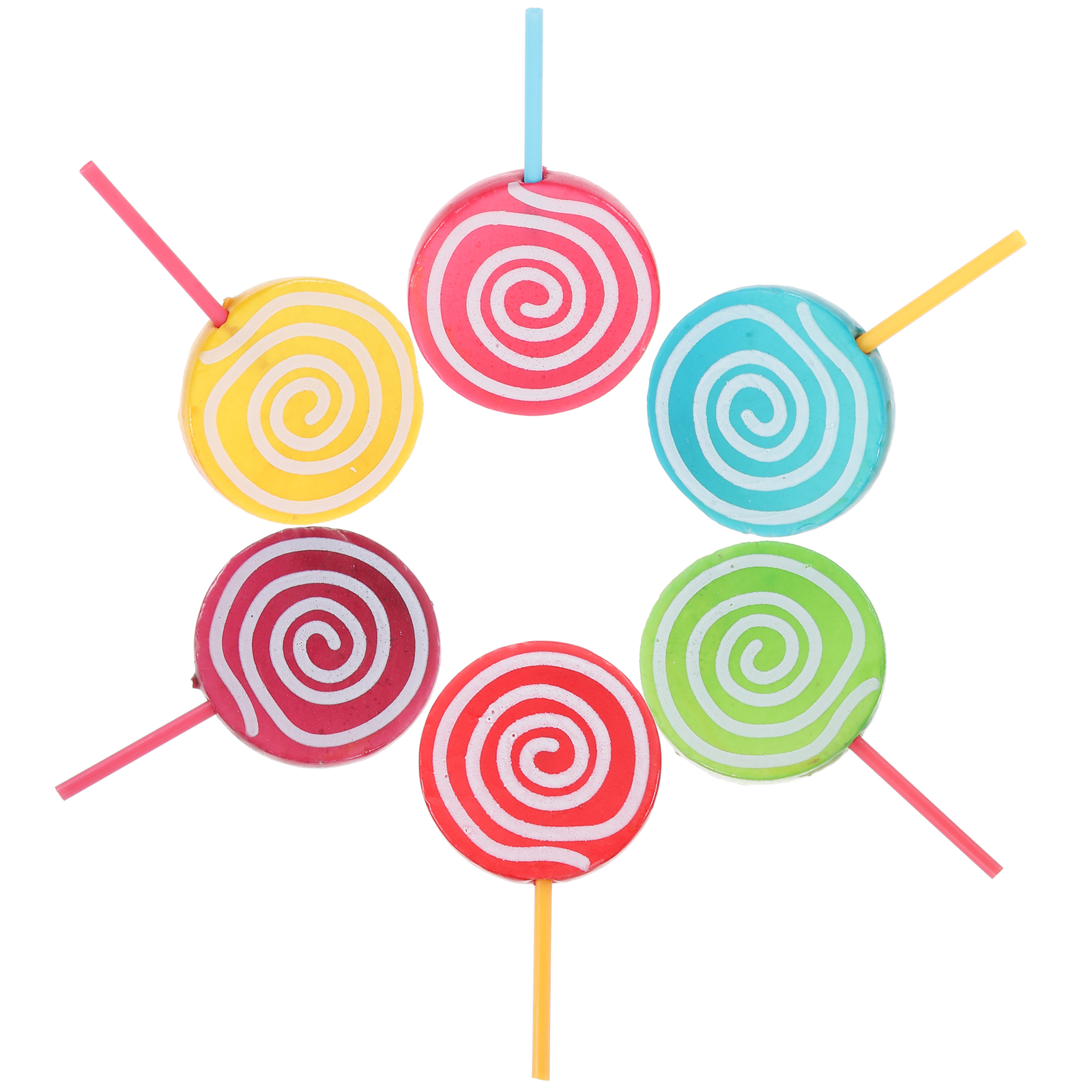 unbranded 6 Pcs Faux Lollipop Models Lifelike Fake Fridge Bins ...