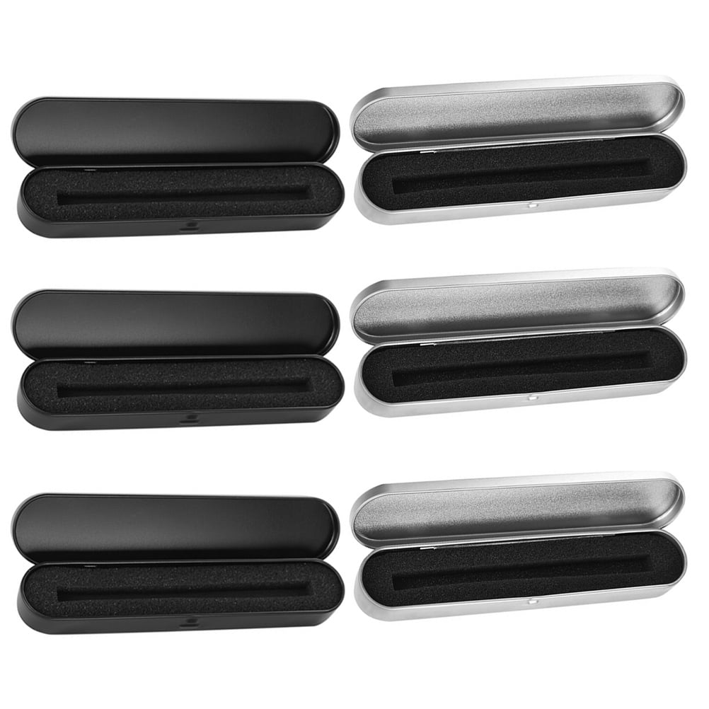 unbranded 6 Pcs Fountain Pen Ink Bottles Tinplate Pencil Case Crayon ...