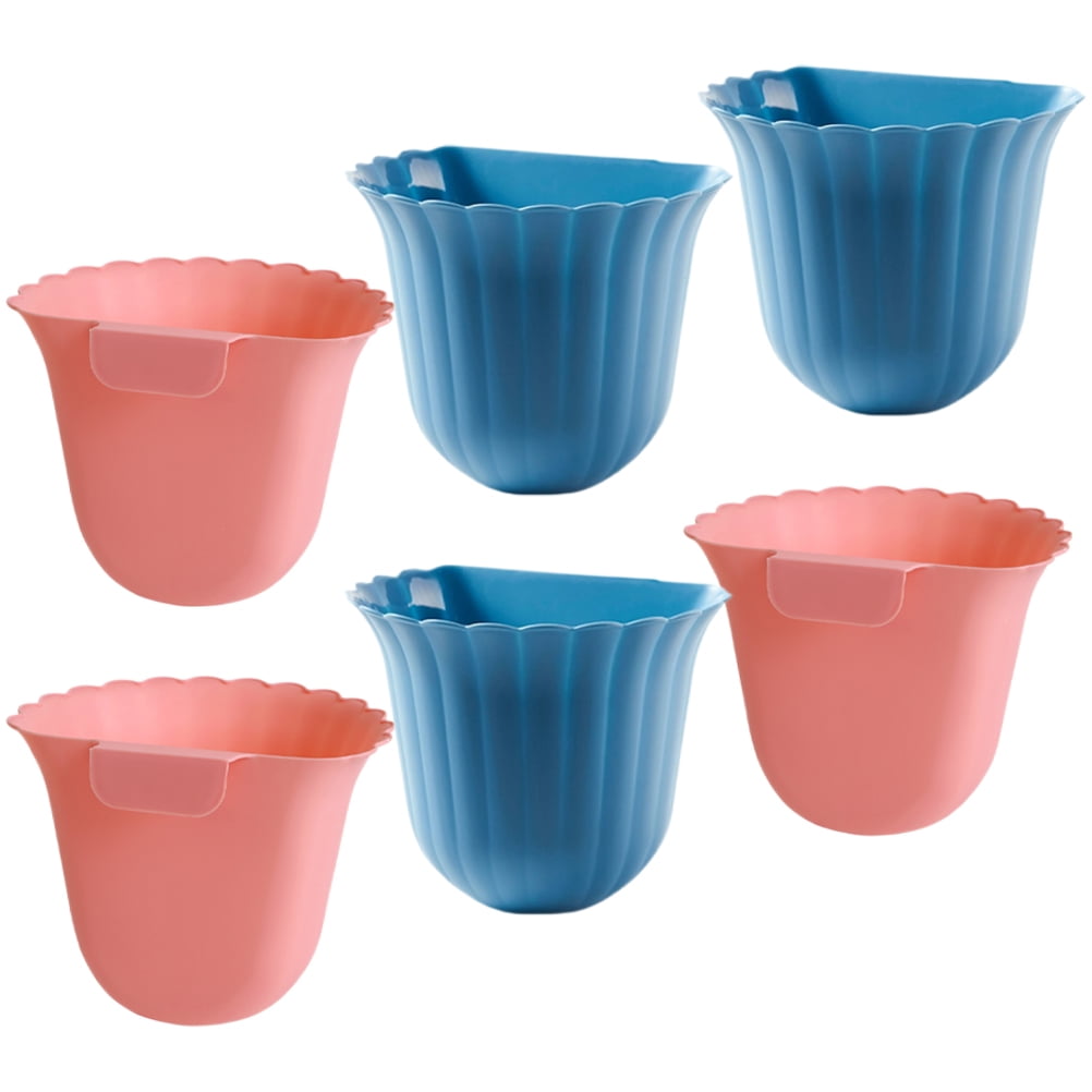 unbranded 6 Pcs Lid Garbage Can Outdoor Wall Mounted Trash Kitchen ...