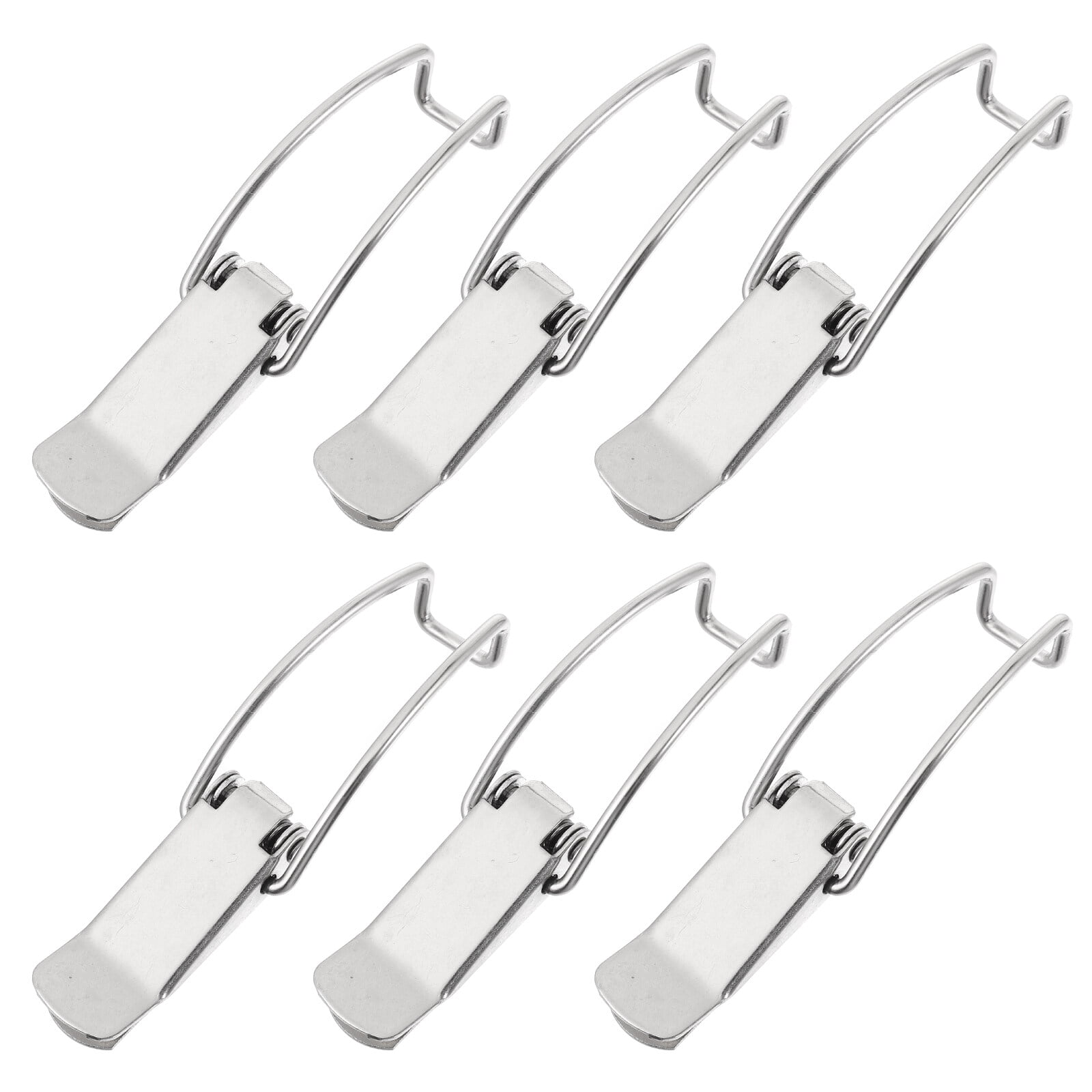 unbranded 6 Pcs Nickel Plated Iron Latch Hasp Spring Loaded Toggle ...