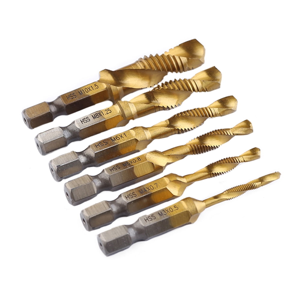 unbranded 6 Pcs Tapping Cone Drill Bit Accurate Positioning - Walmart.com