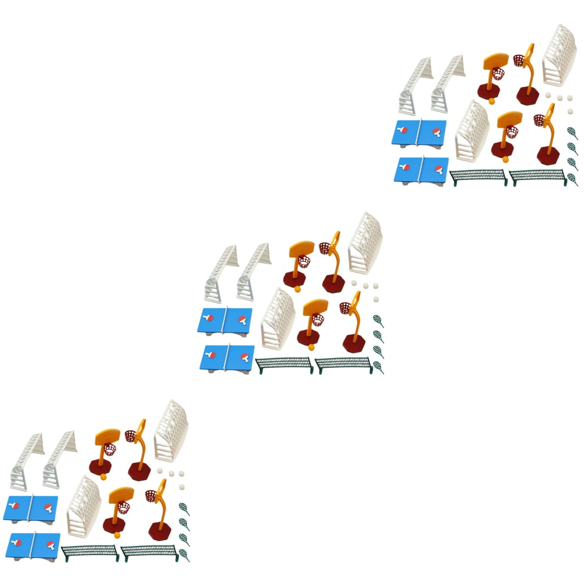 unbranded 6 Sets of Miniature Sports Scene Layout Accessory Doll House ...