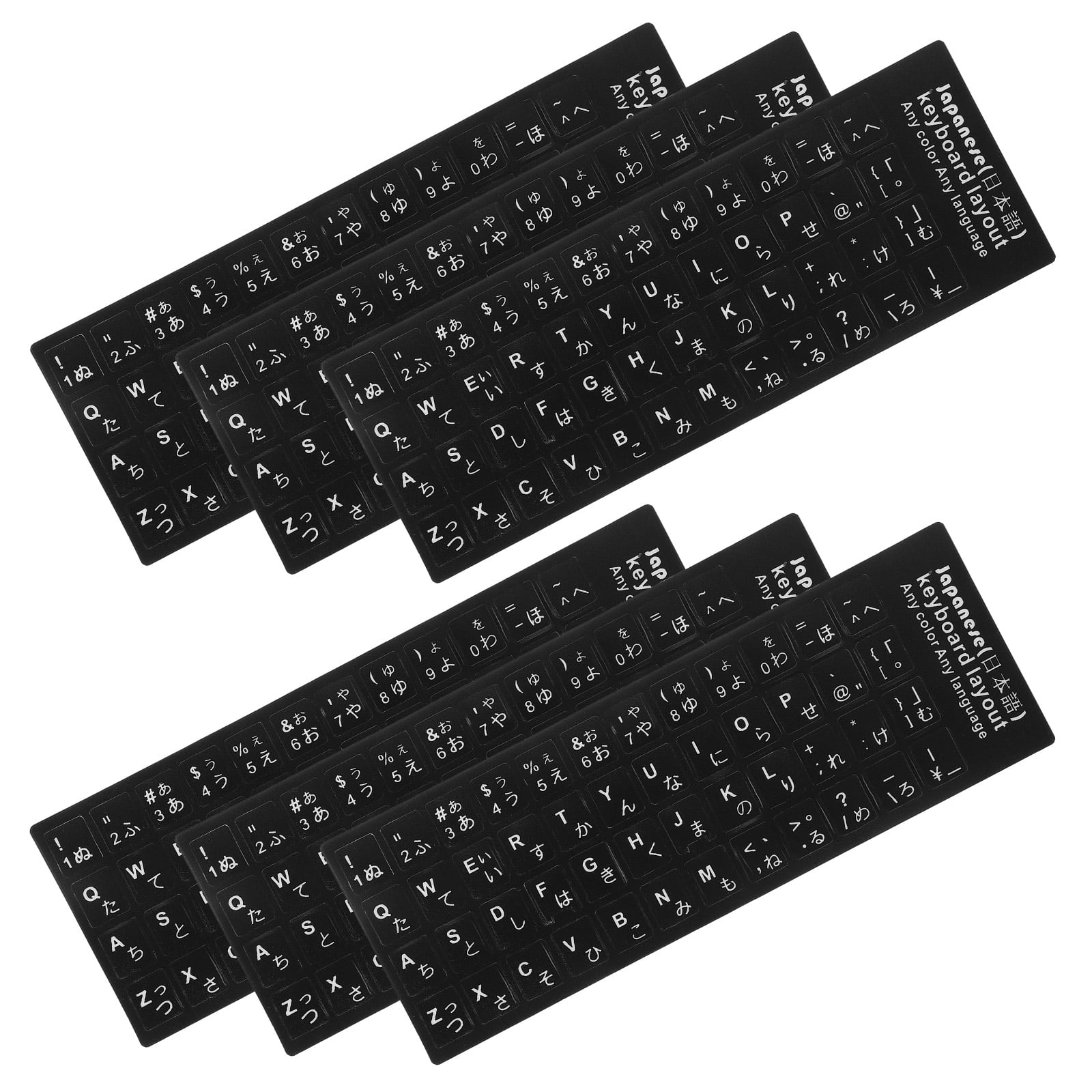 unbranded 6 Sheets Japanese Language Stickers Background With Lettering ...