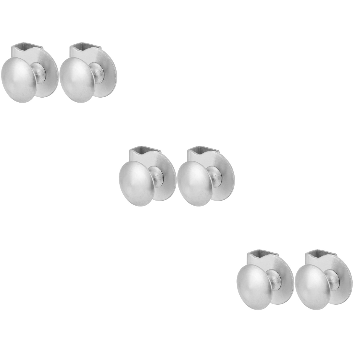 unbranded 6 pcs Glass Door Handles Glass Door Pull Clamp for Showcase ...