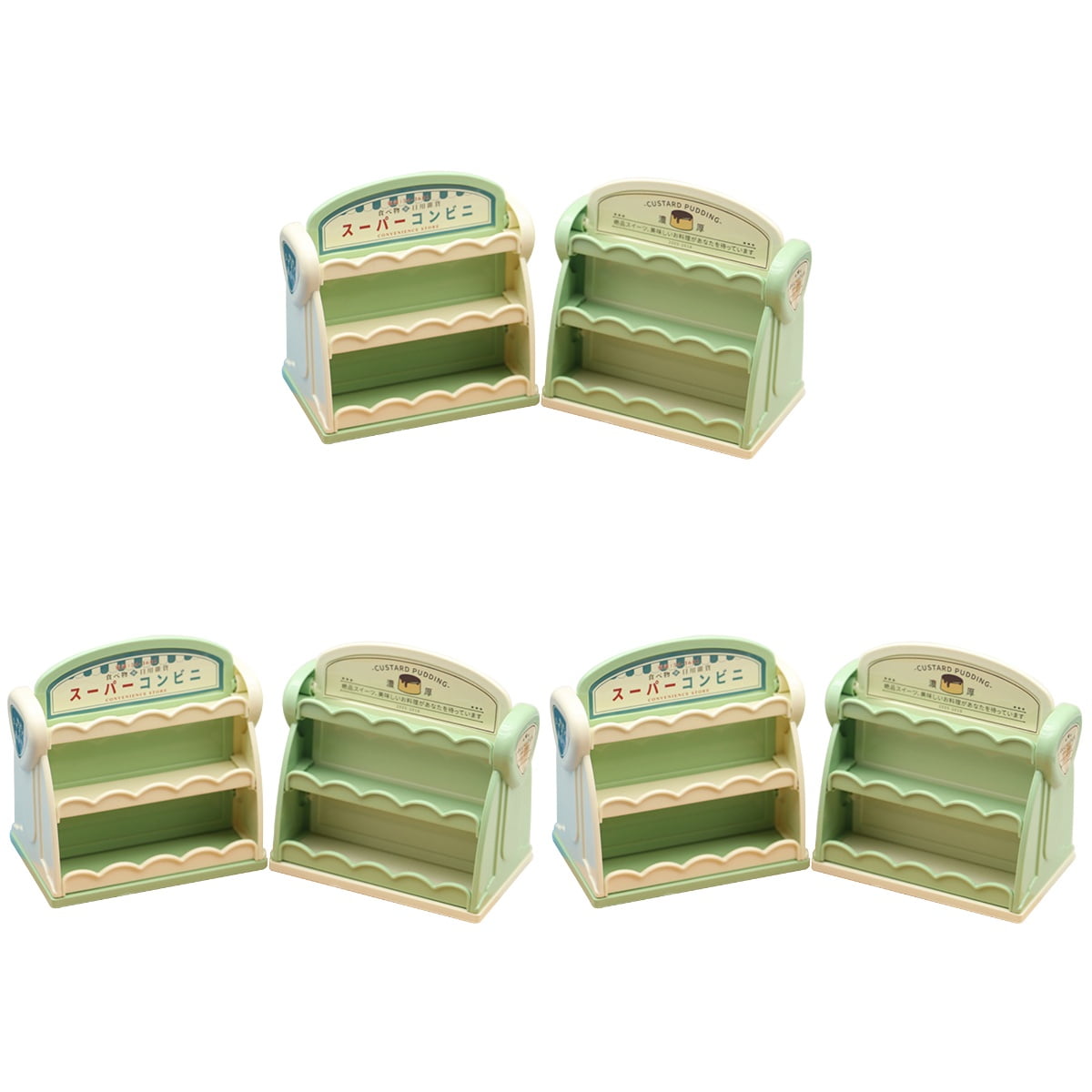 unbranded 6 pcs Mini House Supermarket Shelf Model Simulation Store ...