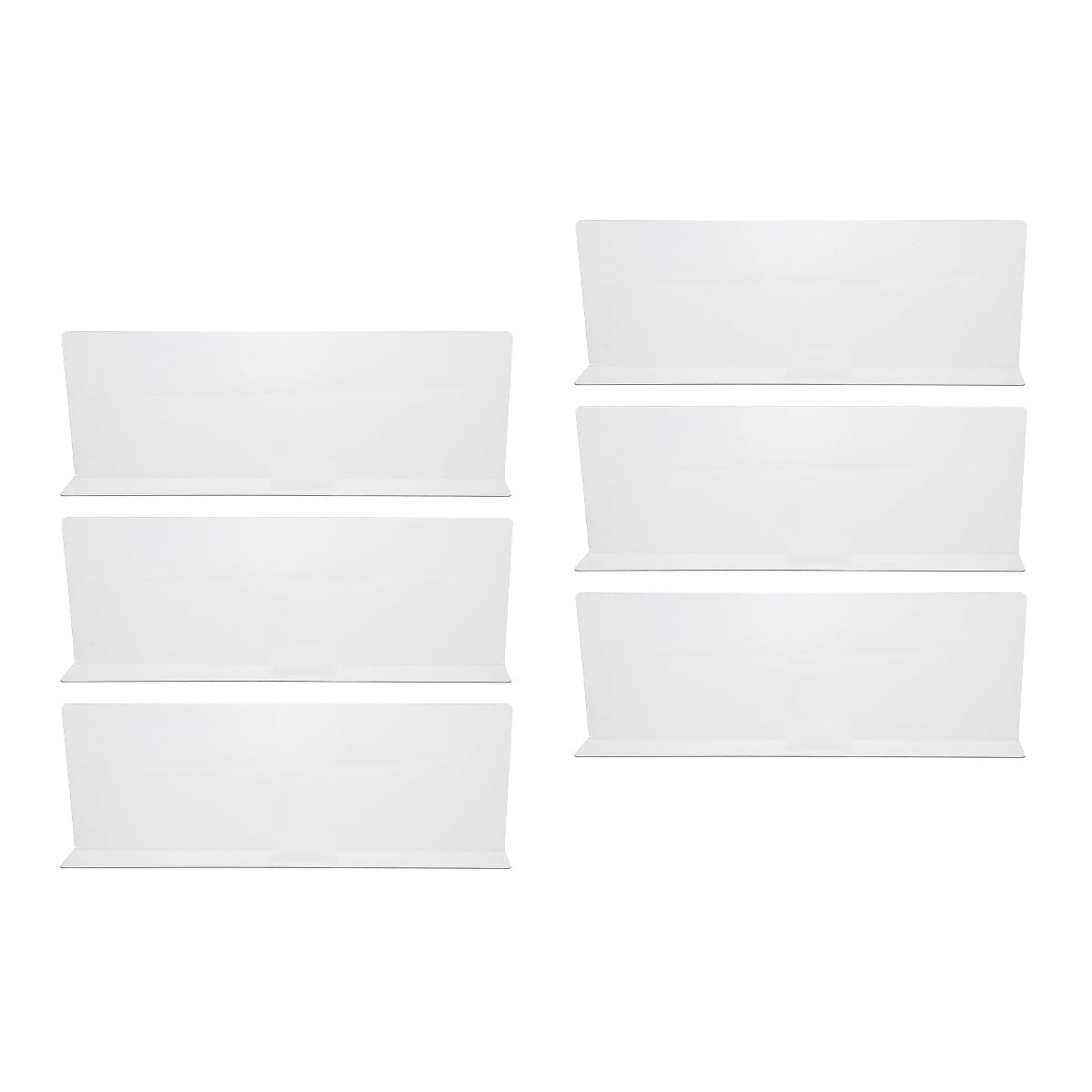 unbranded 6 pcs Plastic Shelf Divider Supermarket Commodity Splitter ...