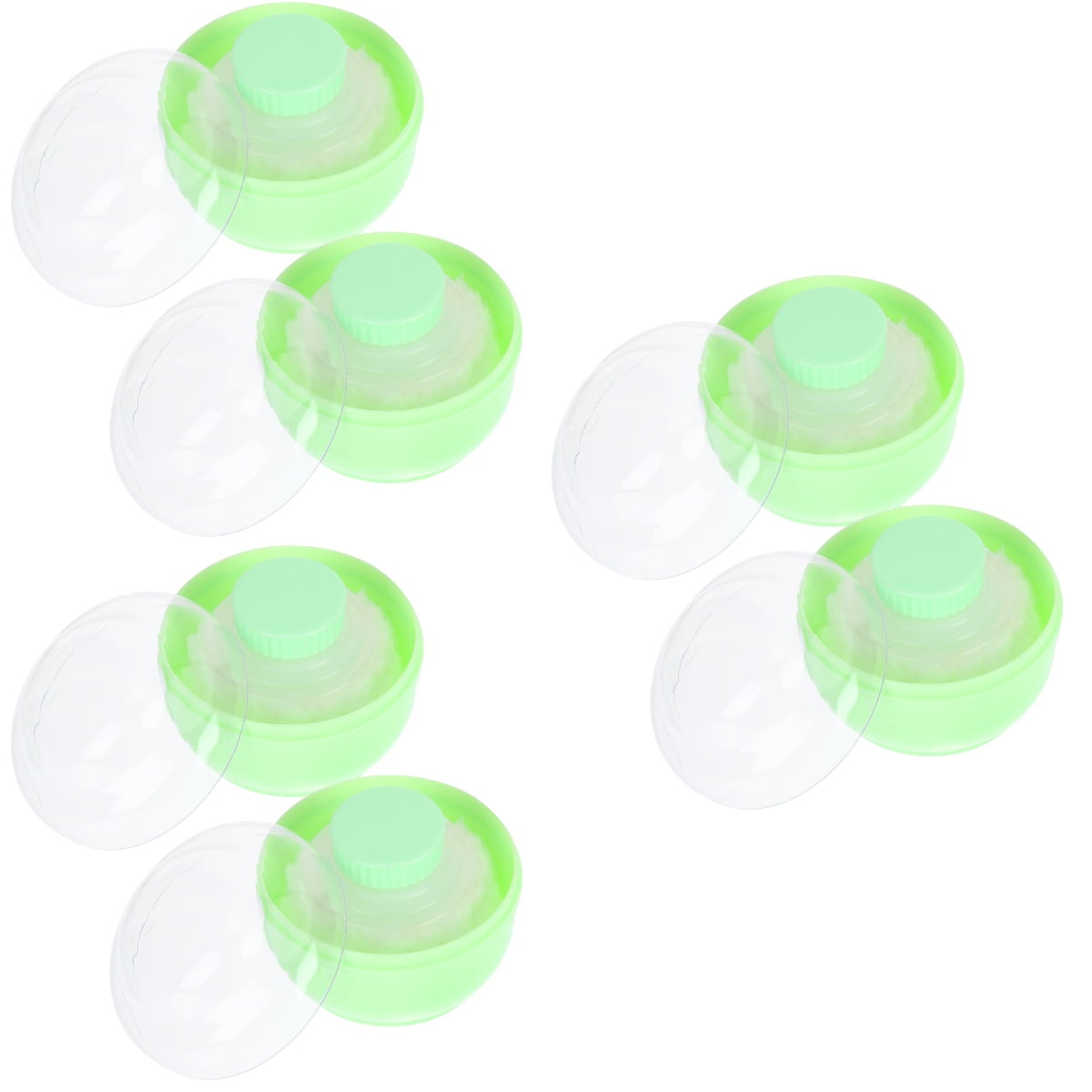 unbranded 6 pcs Powder Puff Boxes Body Powder Containers Empty Powder ...