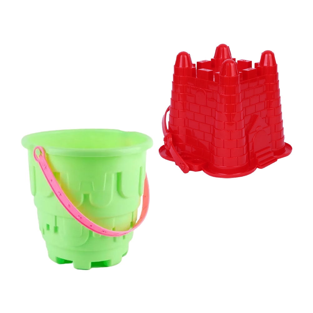 unbranded 6 pcs Sandcastle Molds Sand Castle Beach Bucket Toy Kids ...