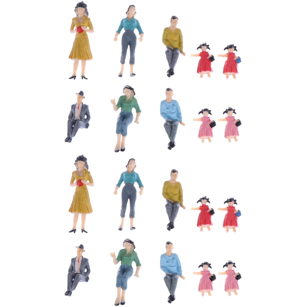 unbranded 60 PCS Scale People Figures Delicate Scale Figures Creative ...