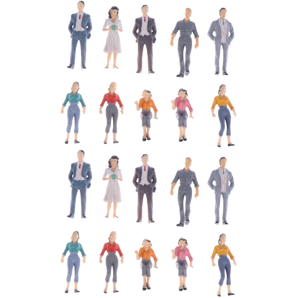unbranded 60 PCS Scale People Figures Delicate Scale Figures Creative ...