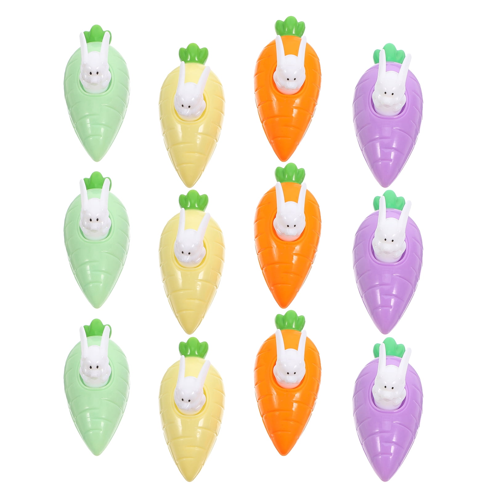 unbranded 60 Pcs Carrot Toy Cars Rabbit Friction Powered Cars Easter ...