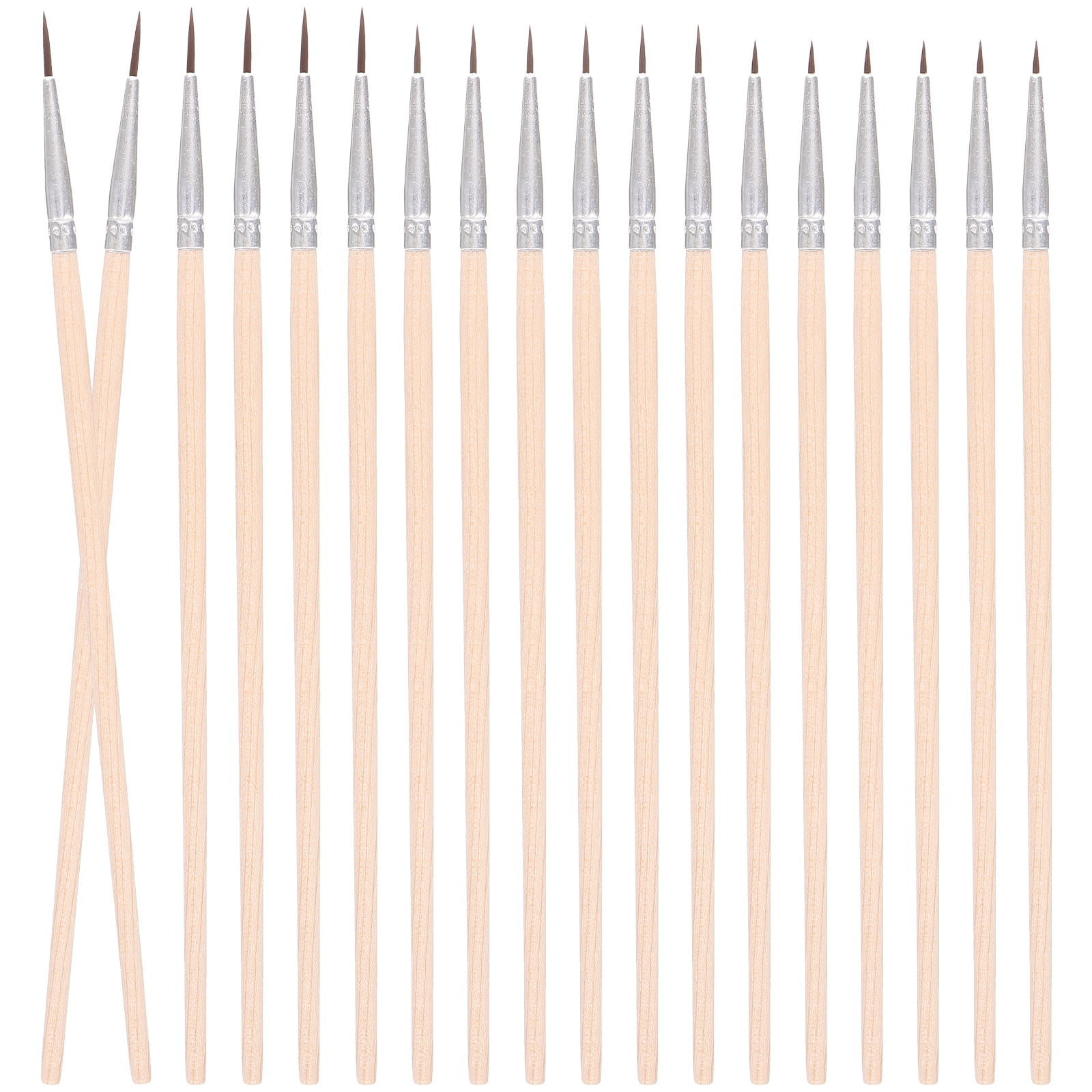 unbranded 60 Pcs Small Paint Brush Paintbrush Hook Pen 17x0.5cm ...