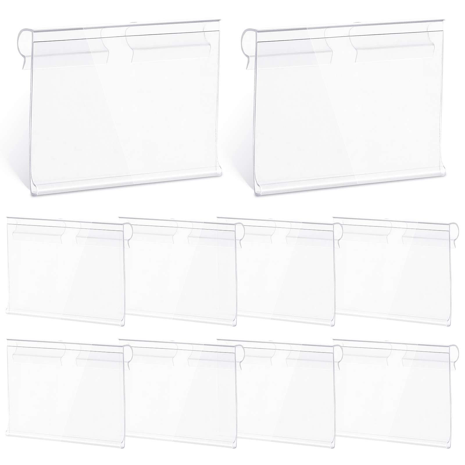 unbranded 60 Pcs Supermarket Label Display Stand Rack Shelf Small ...