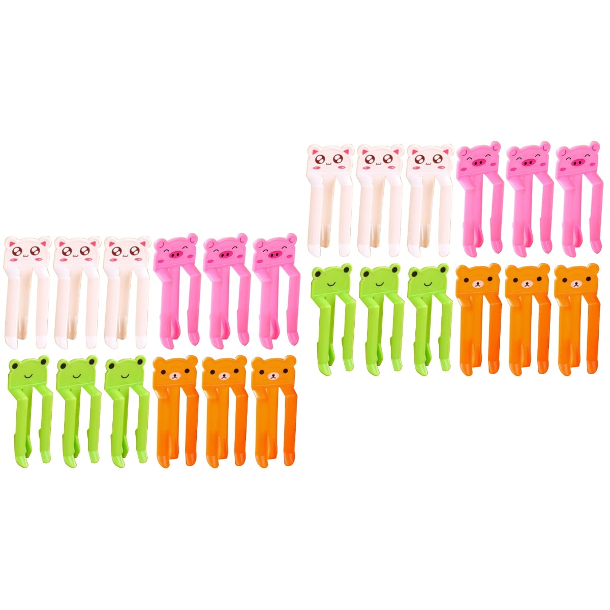 unbranded 60 pcs Plastic Garbage Bin Clip Trash Can Bag Clips Waste ...
