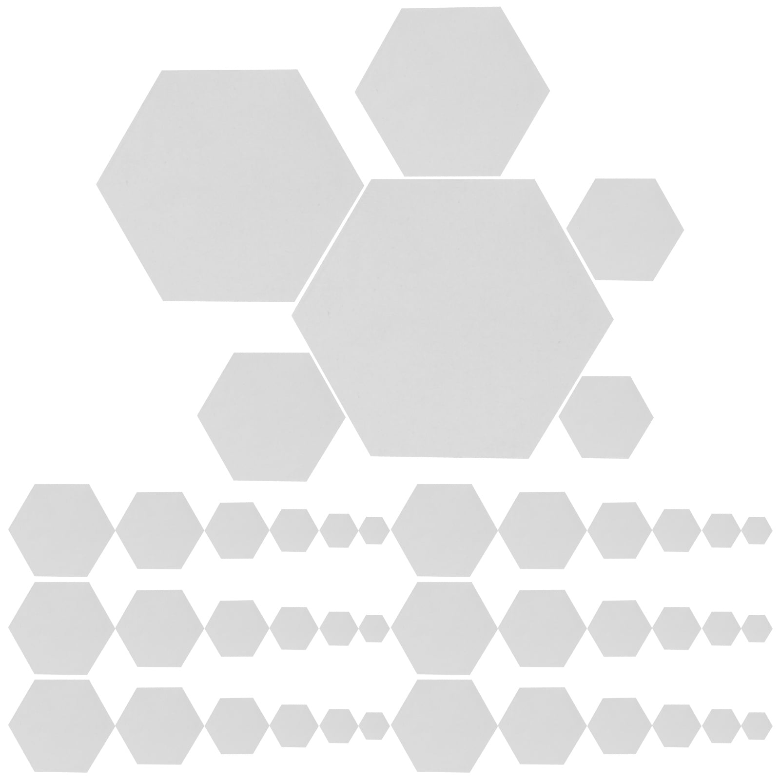 unbranded 600 Sheets Quilting Molds Patchwork Hex Papercraft Templates ...