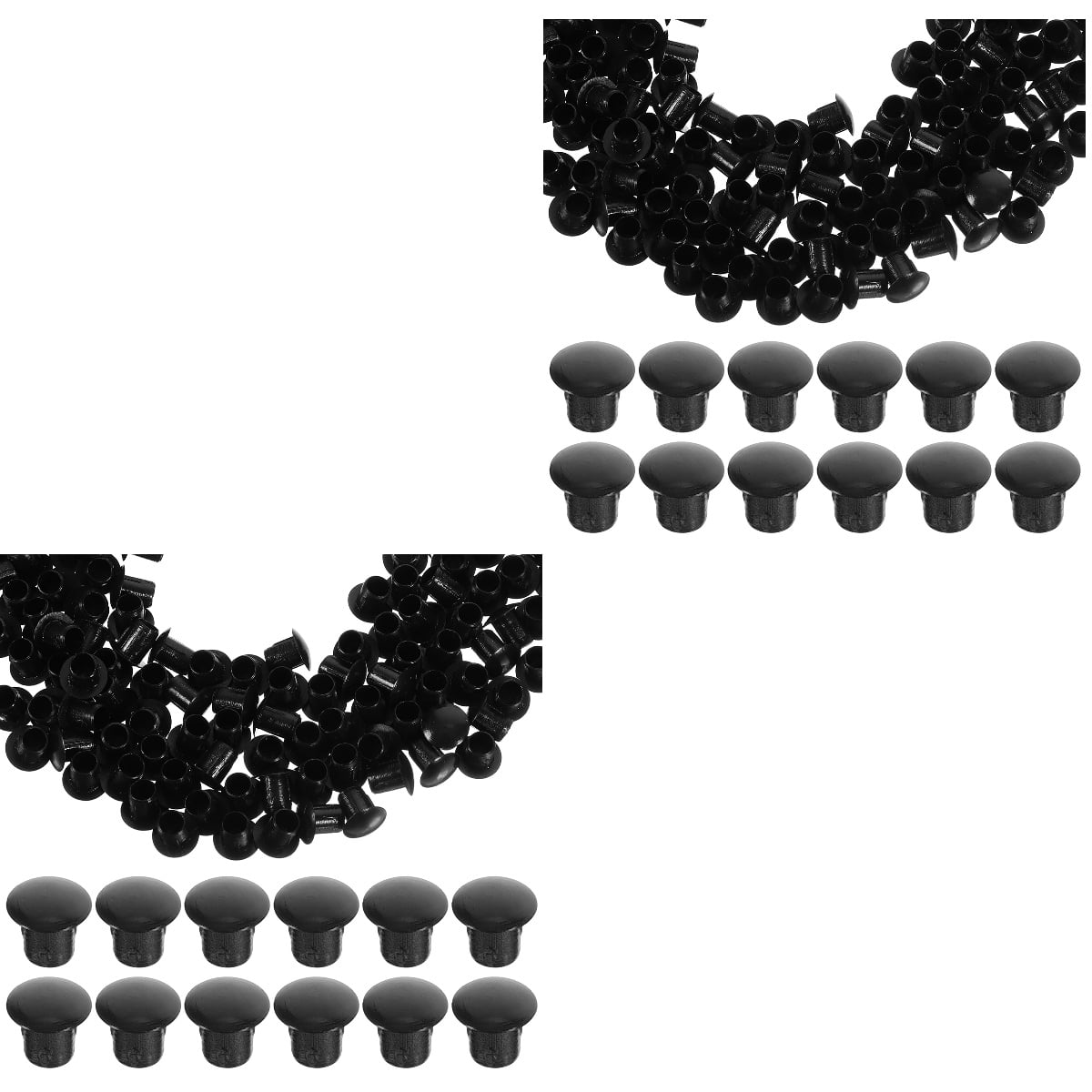 unbranded 600 pcs Plastic Locking Hole Plugs Round Locking Furniture ...