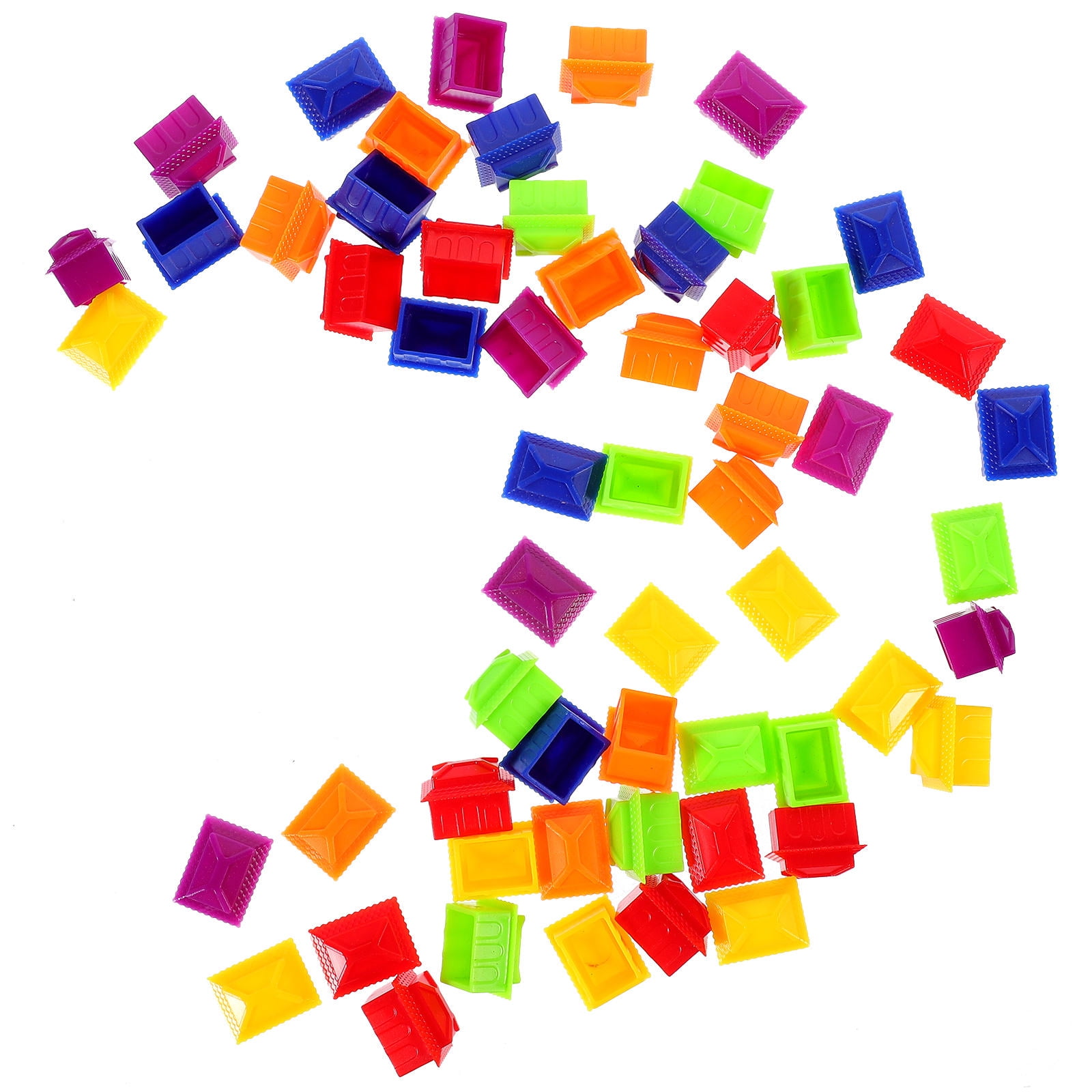 unbranded 60pcs Board Game House Pieces Replacement Miniature Game ...