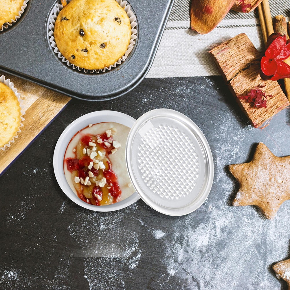 Hytrove 6Pcs Golden Aluminum Small Storage Tins with Lids for Food ...