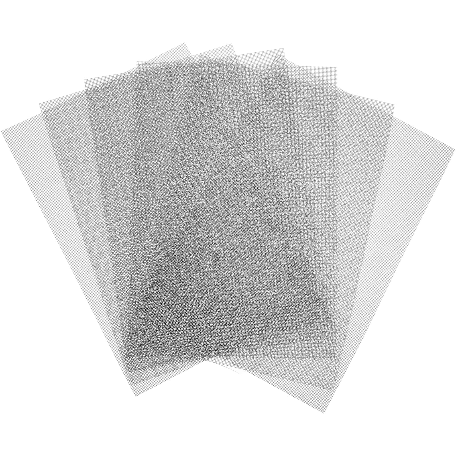 unbranded 6pcs DIY Screen Repair Mesh Fine Mesh Sheets Woven Metal Mesh ...