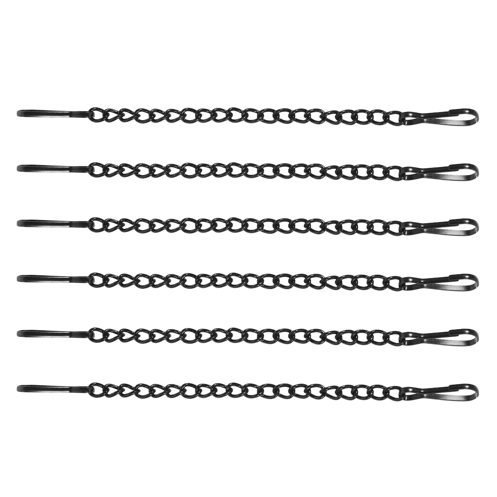 6pcs Black Heavy Duty Metal Hanging Chains for Glass , Door Signs, Fire ...