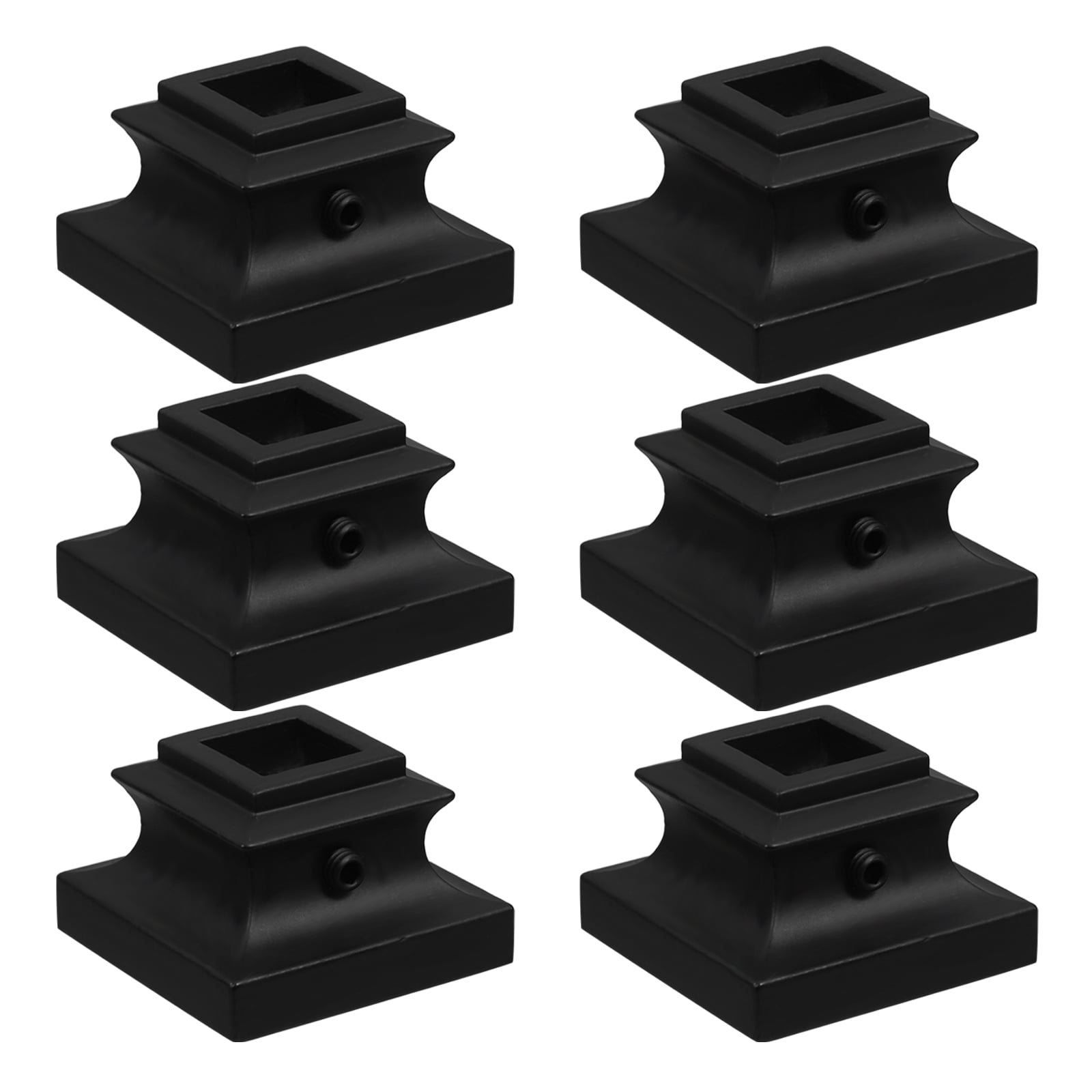 unbranded 6pcs Handrail Pole Base Fence Rod Base Deck Post Base Railing ...