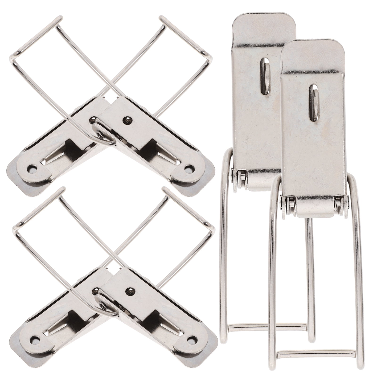 6pcs Stainless Steel Spring Loaded Latch with Hinge Lock Pin for Door ...