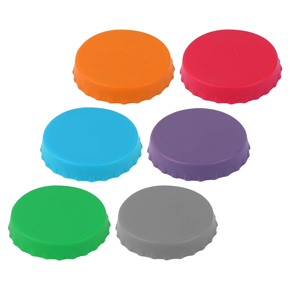 unbranded 6pcs Reusable Silicone Soda Can Lids No Leak Soda Can Lids ...