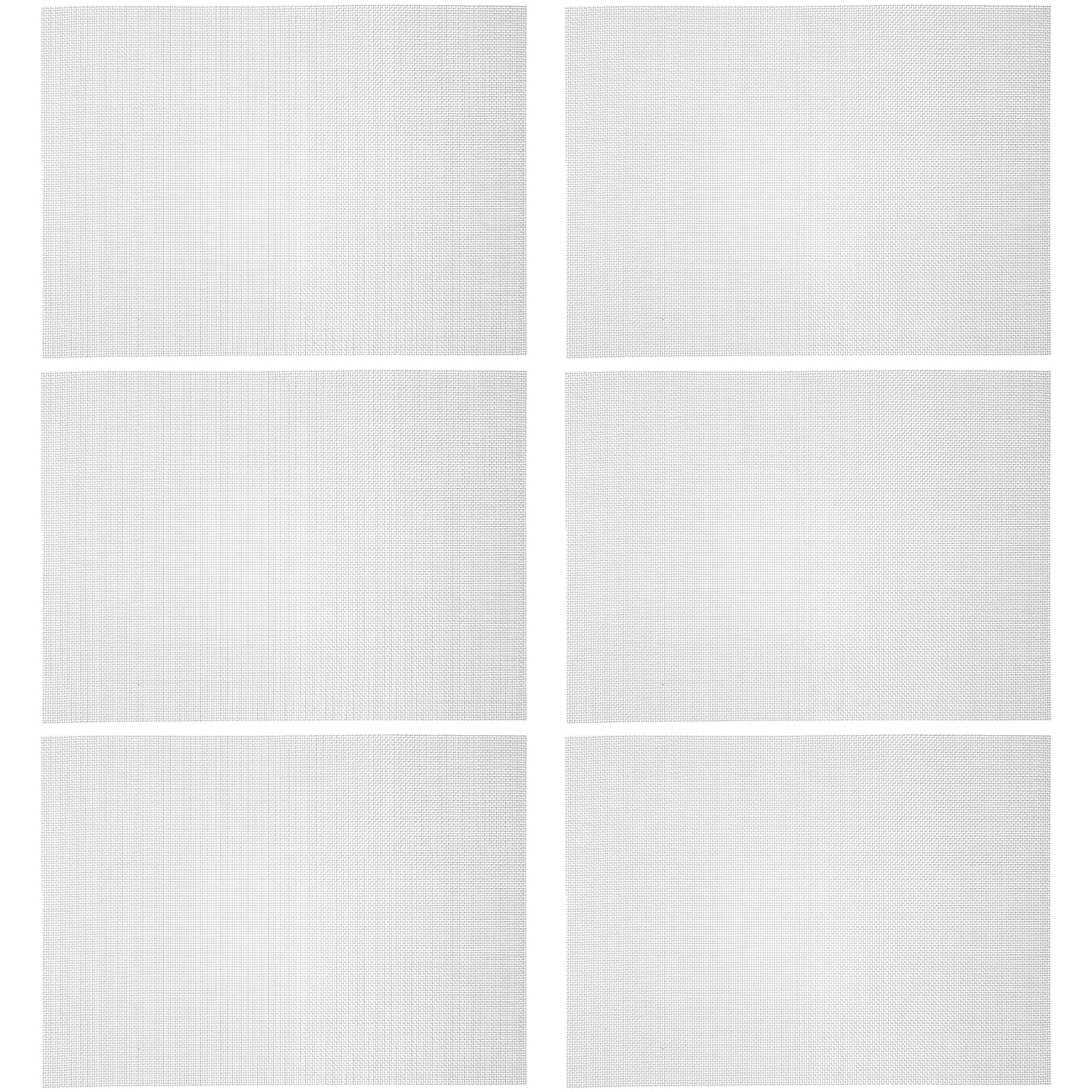 HEMOTON 6pcs DIY Screen Repair Mesh Fine Mesh Sheets Woven Metal Mesh ...
