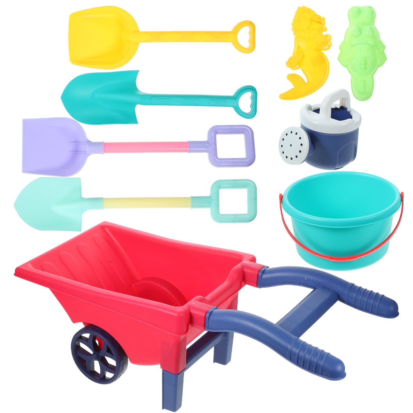unbranded 7 Pcs/1 Kids Beach Play Set Beach Toy Trolley Child M ...