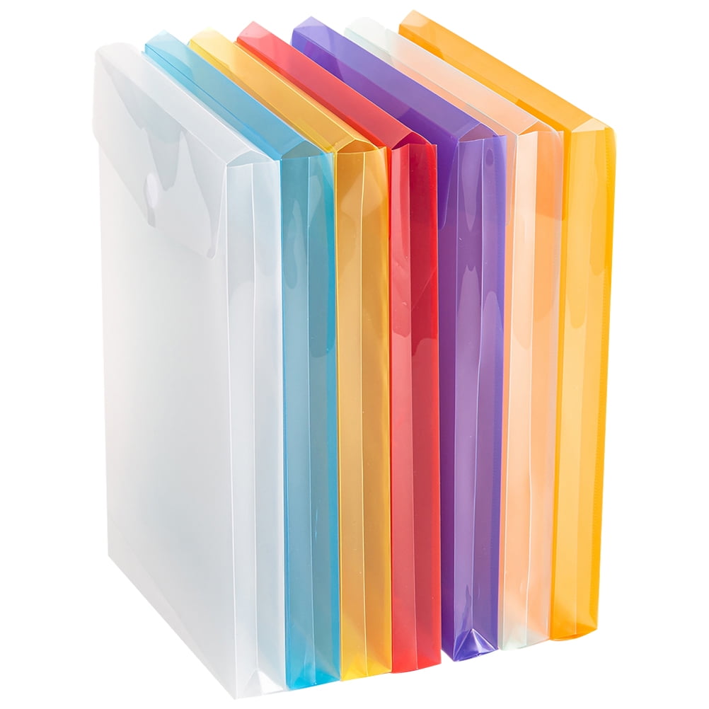 unbranded 7 Pcs File Holder Organizer Folder with Dividers Colored ...