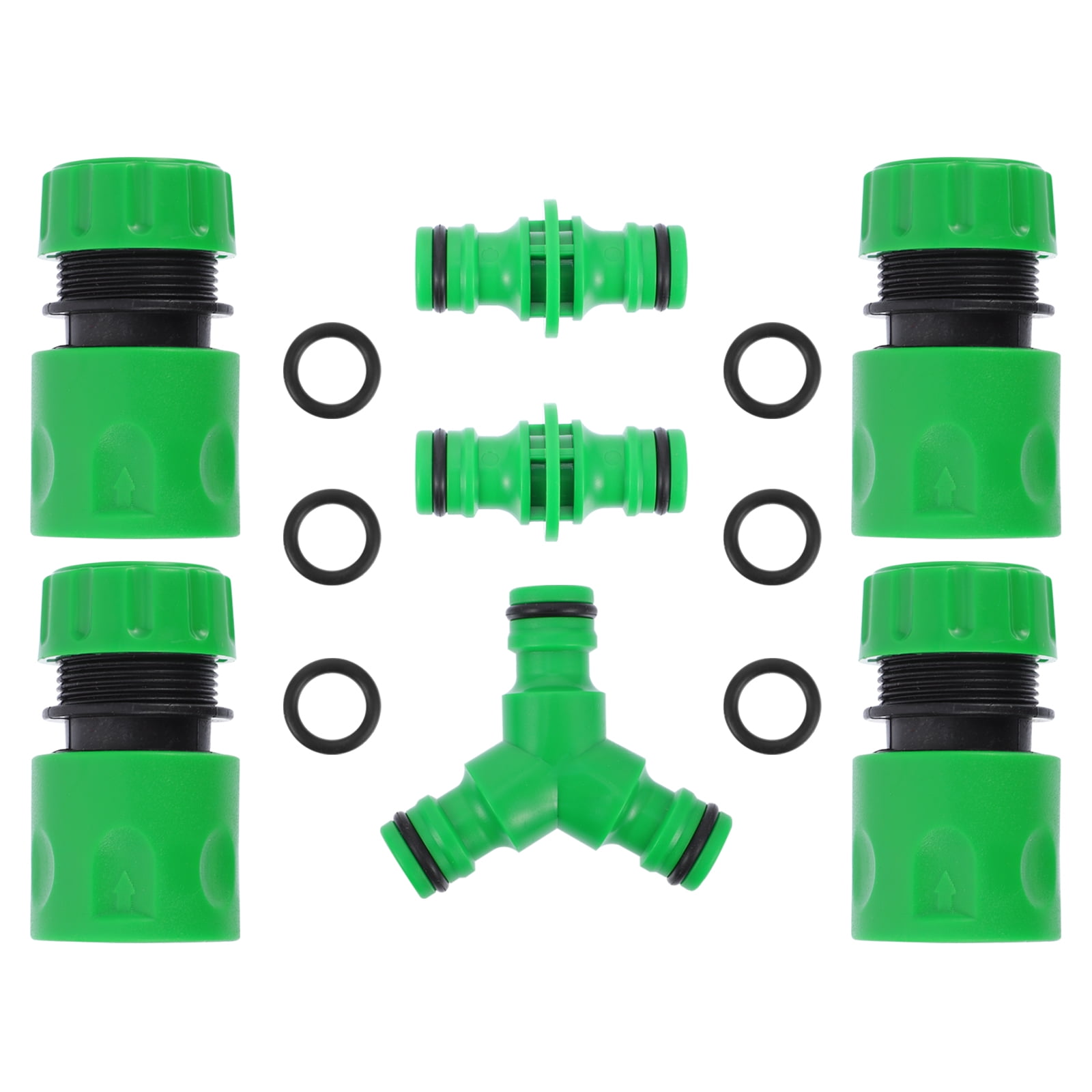 unbranded 7 Pcs Two Warmer Water Pipe Connector Set Hose Nozzle Adapter ...