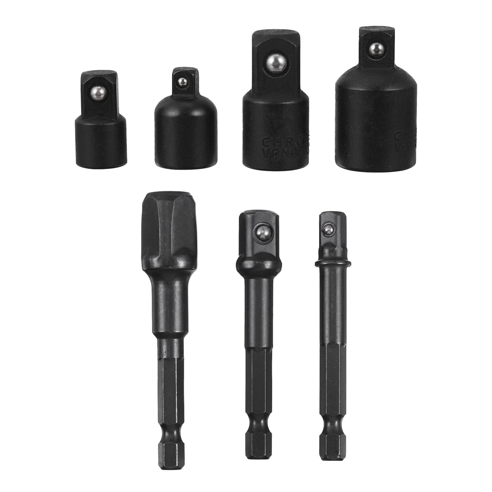 unbranded 7 Pcs/set Metal Conversion Adapter Socket Adapters Ratchet ...