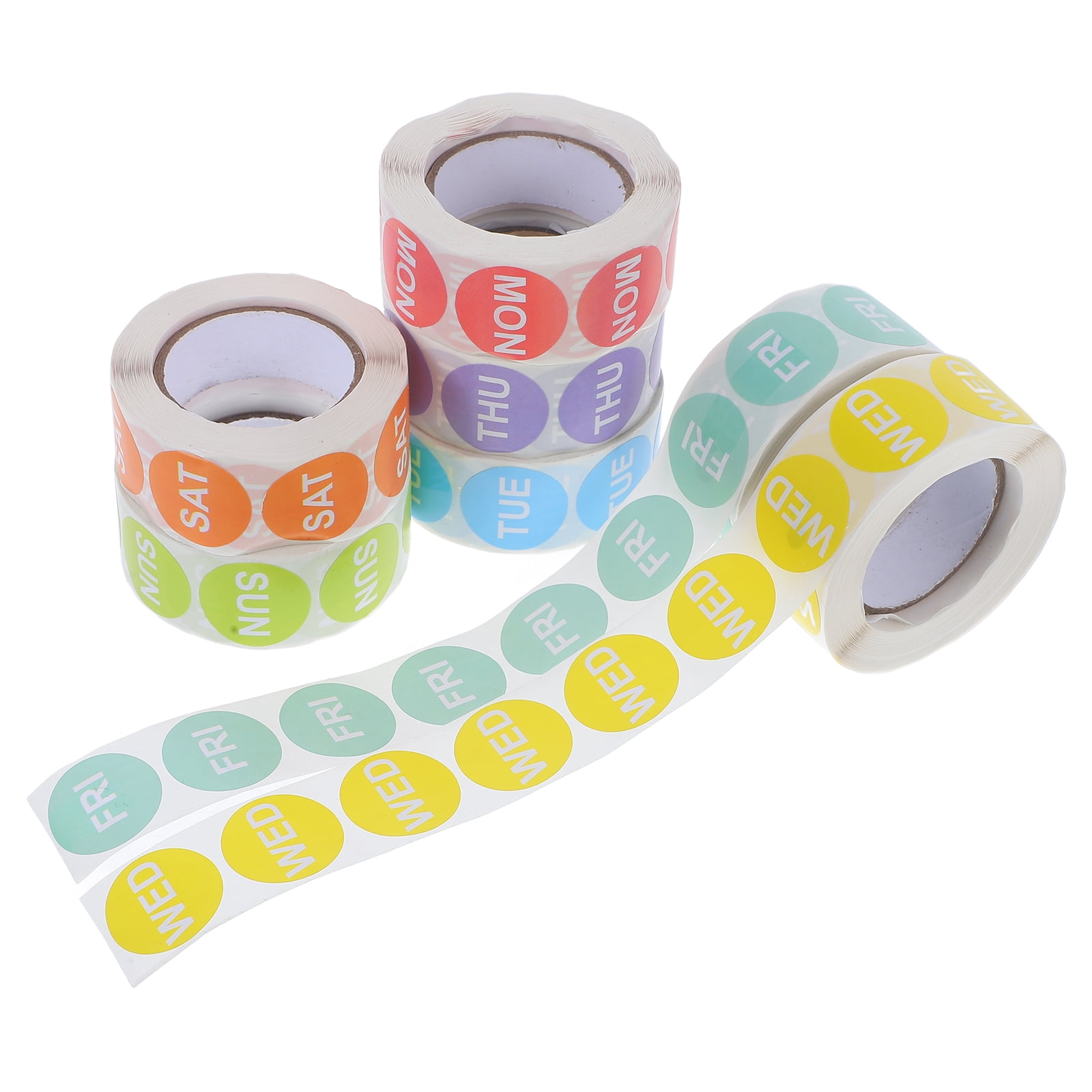 unbranded 7 Rolls of Removable Day of Week Labels Inventory Management ...