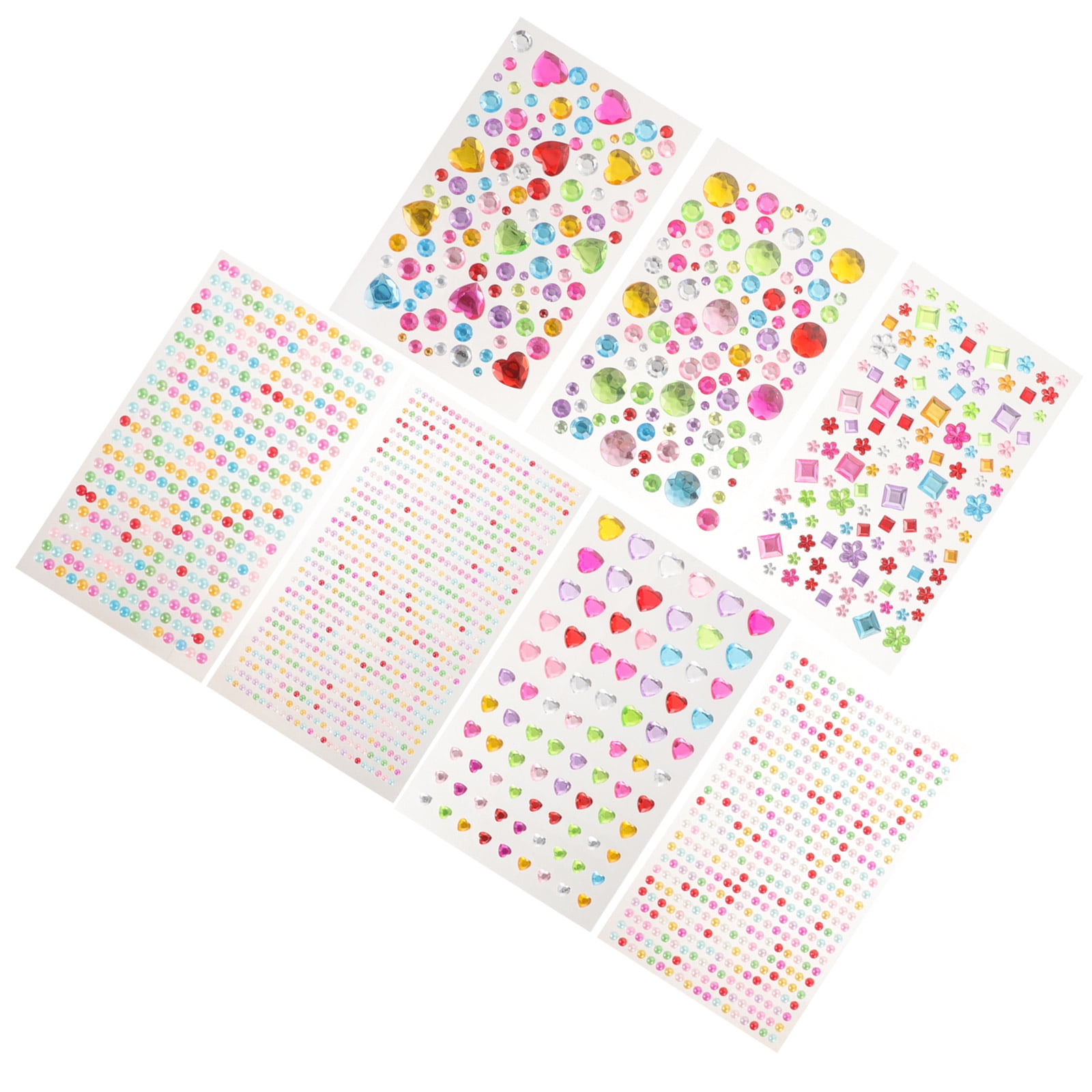 unbranded 7 Sheets Cursive DIY Crystal Drill Gems Stickers Decorate ...
