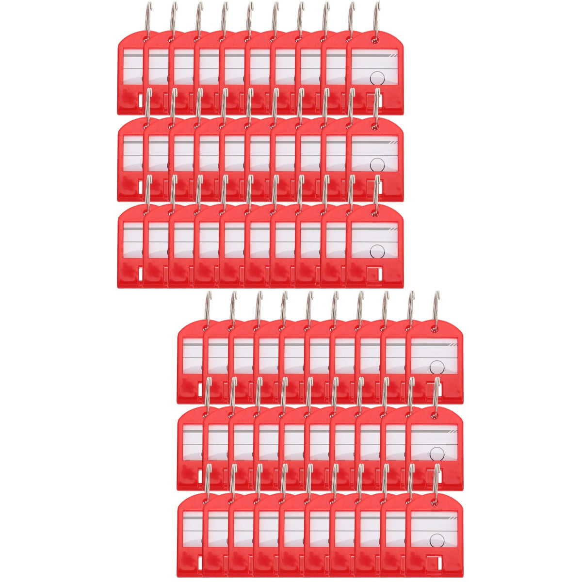 unbranded 70 Pcs Plastic Number Tags Key Tags ID Tags Clear Label with ...