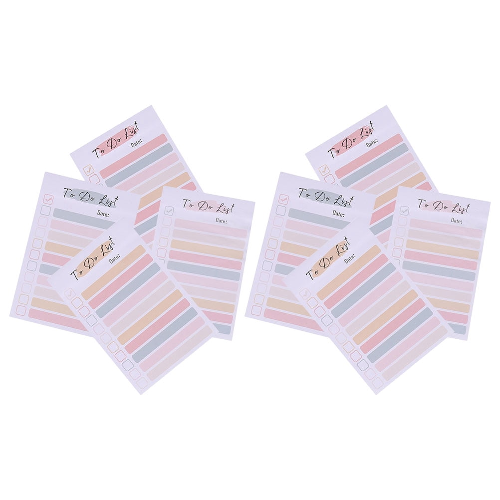 2 Sets Multicolor Rectangular Self-Adhesive Note Pads with Re ...
