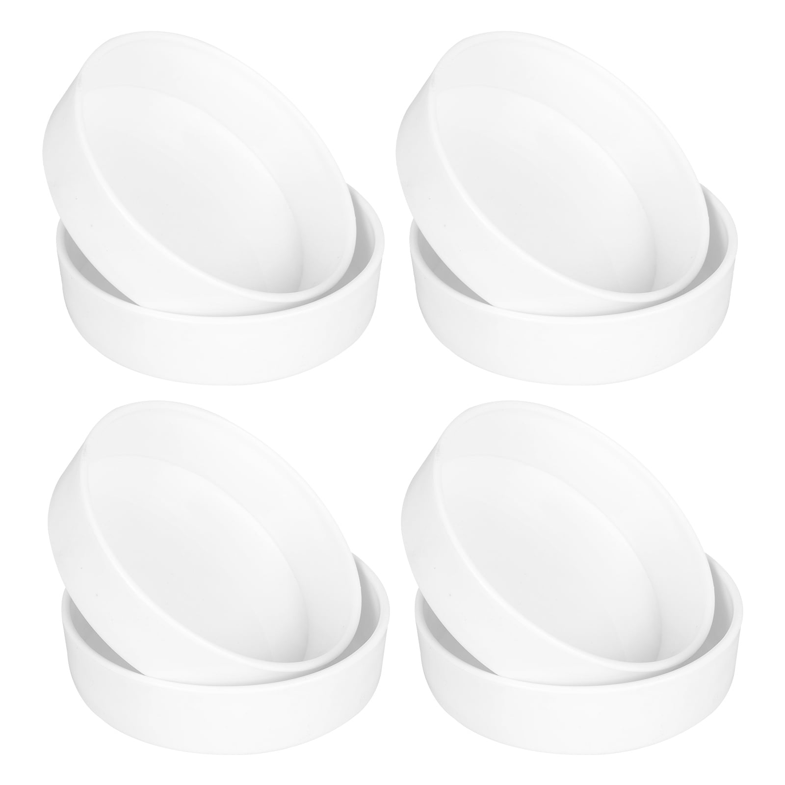 unbranded 8 Pcs Plant Tray Round for Flowerpot Clear Pots with Drainage ...