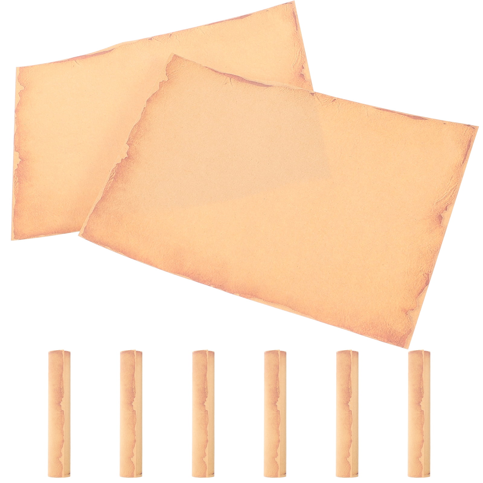 unbranded 8 Sheets Computer Paper Lined Vintage Kraft Stationery ...