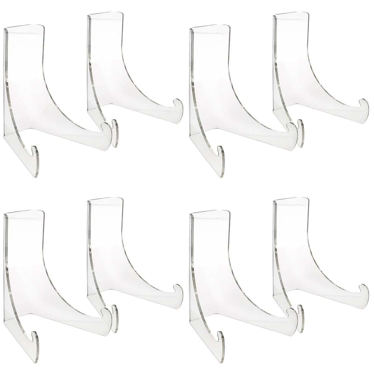 unbranded 8 pcs Acrylic Display Stand Versatile Showcase Rack for Books ...
