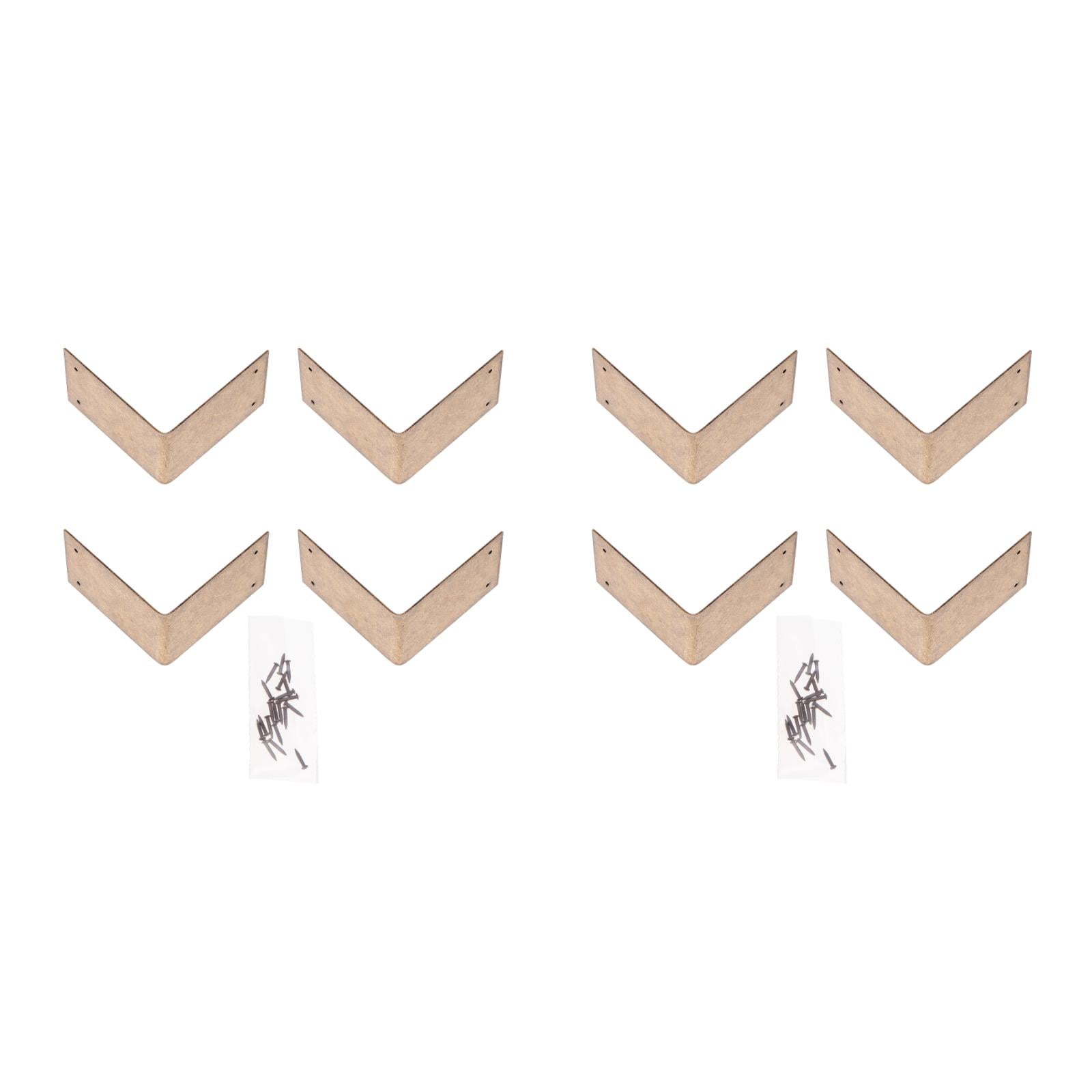unbranded 8 pcs Chinese Style Corner Fasteners Brass Box Connector ...