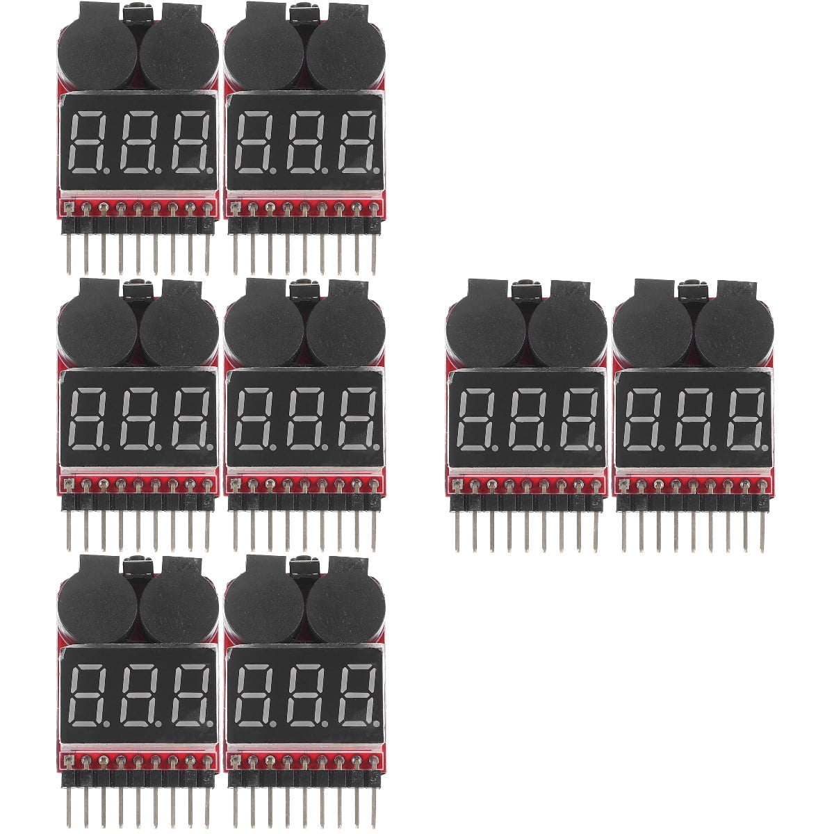 unbranded 8 pcs Lipo Battery Checker Rc Battery Tester Lipo Alarm Low ...